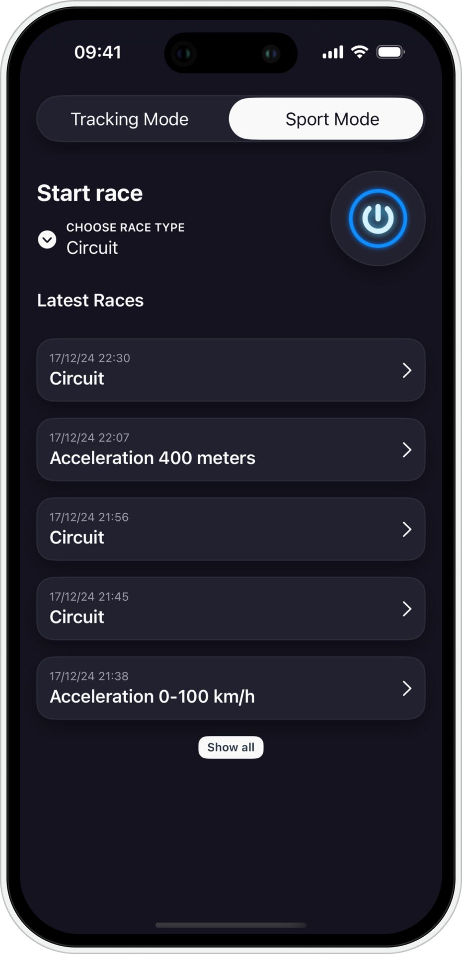How to activate and use Sport Mode - Magica - Mileage Tracker app for ...